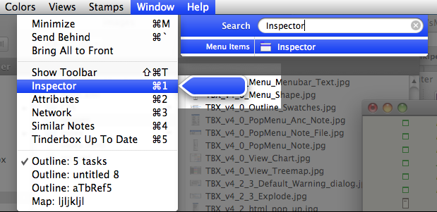 Apple Help Sub Menu 